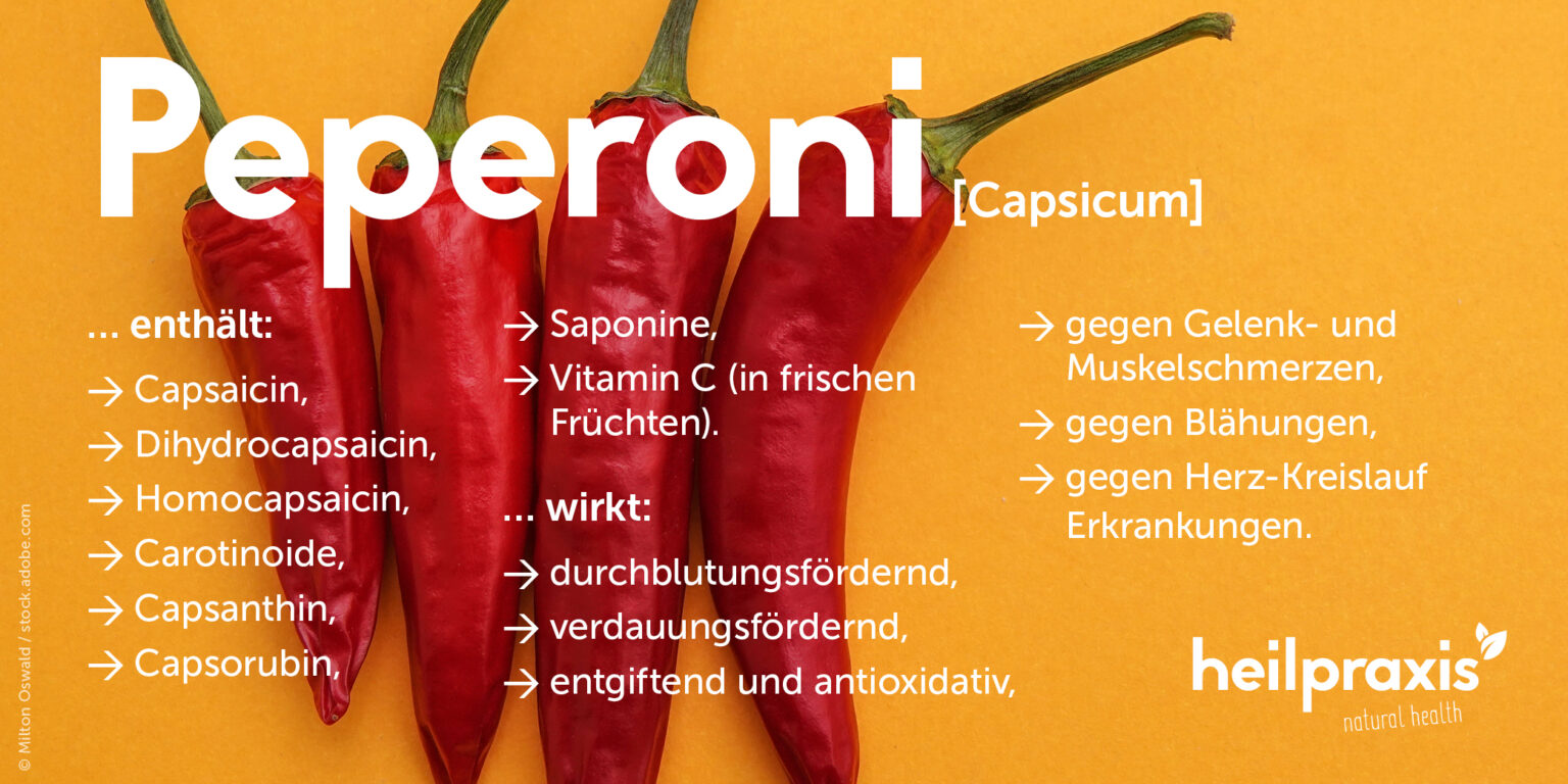 Peperoni – Wirkung, Rezepte und Anbau – Heilpraxis